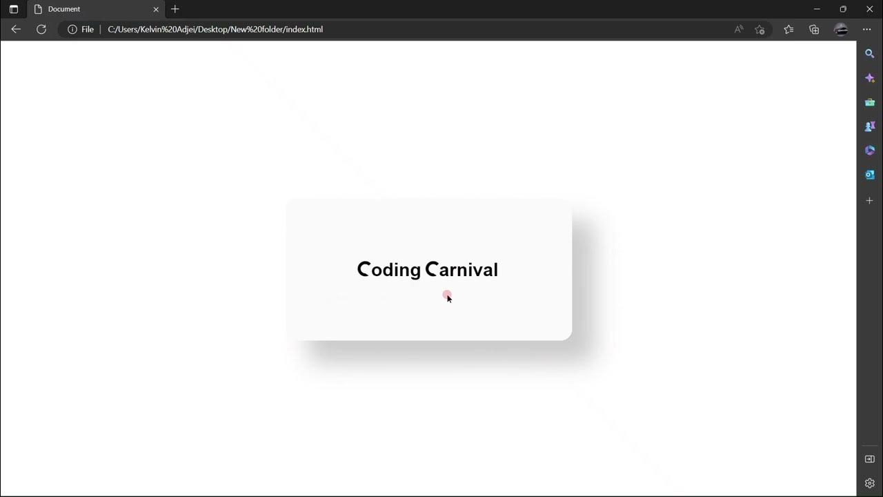 Css Intro Animation Source Code Youtube
