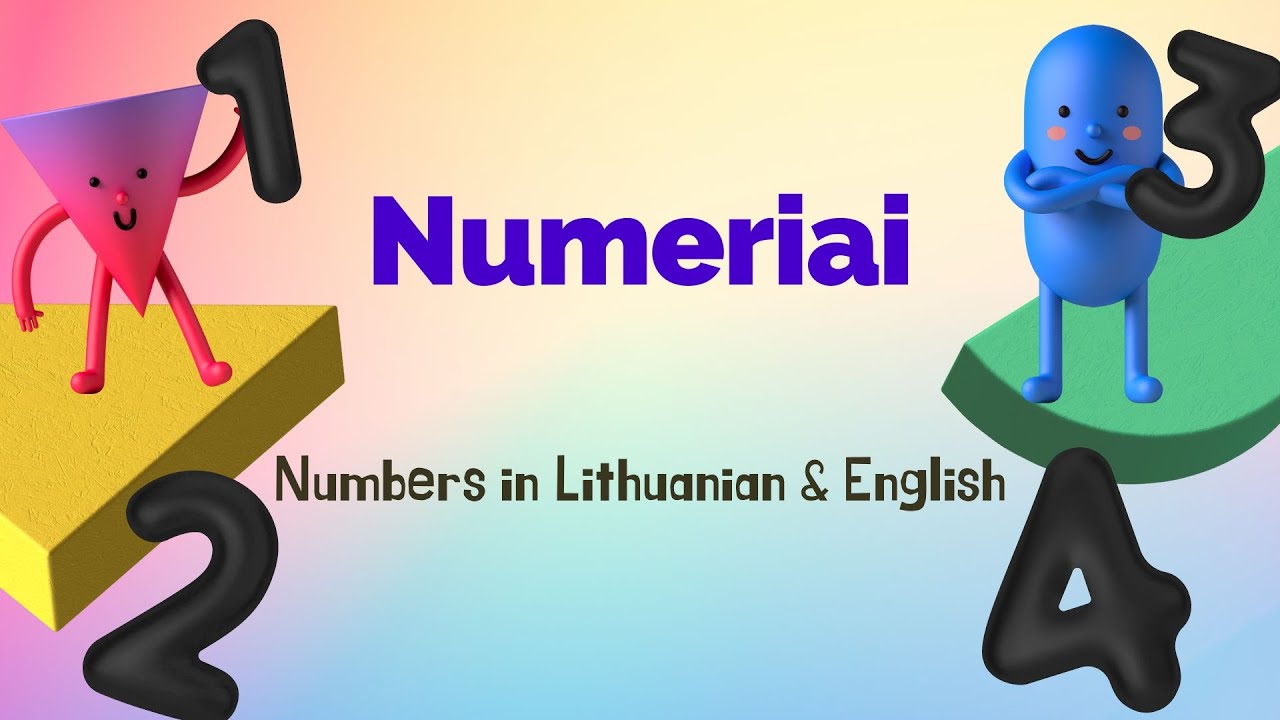 Numeriai - Numbers 0 to 10 in Lithuanian & English - YouTube