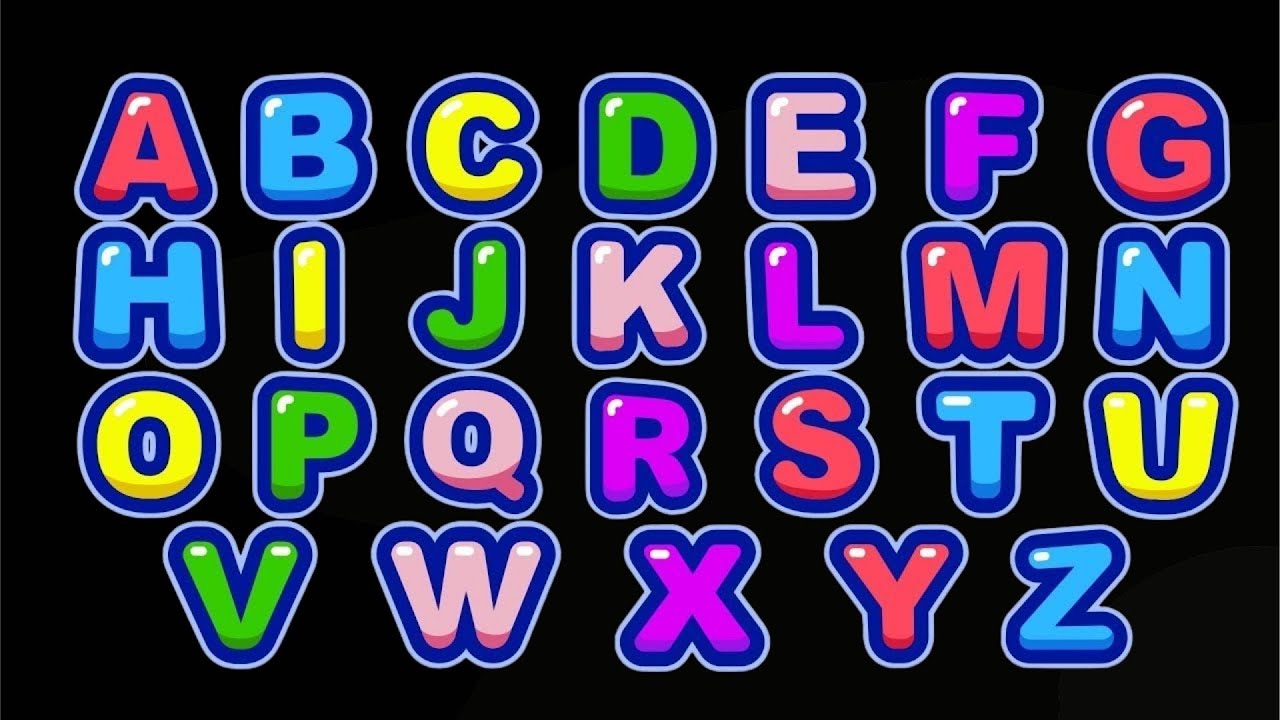 ABC Song with Shiny Bright Colors 🌈 | Learn Alphabet A–Z for Toddlers ...