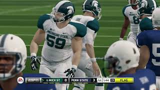 PSU vs. Michigan State NCAA 14 Football 14 Sim -- Penn State Nittany ...