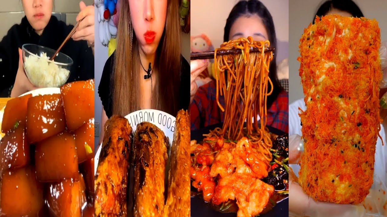 [ mukbang ASMR ] food ( eating ) compilation !!! 🤤🤤#154 - YouTube