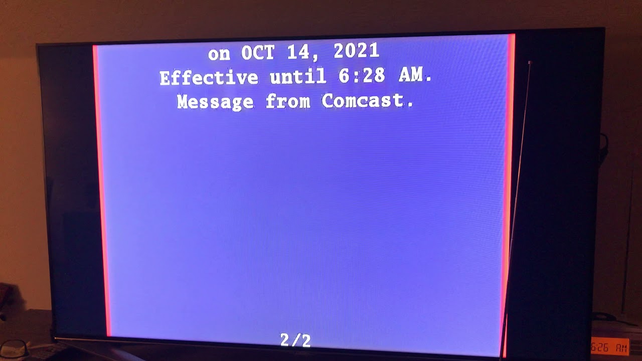 Required Weekly Test On Comcast 10/14/21 (EAS #940) - YouTube