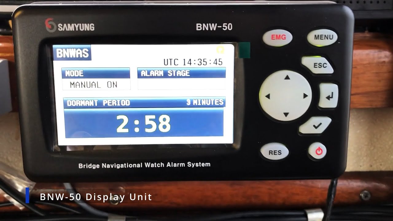 Samyung BNW-50 BNWAS | Bridge Navigational Watch Alarm System - YouTube