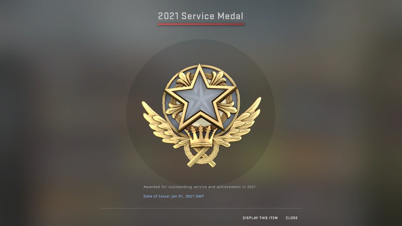 CS:GO - Getting 2021 Service Medal - YouTube