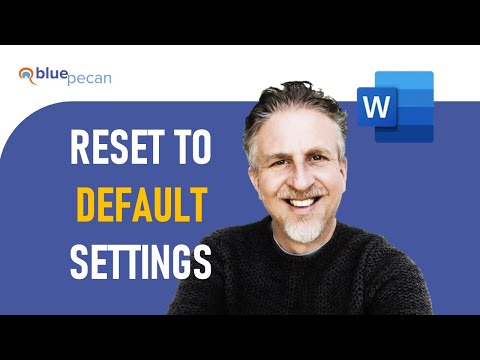 How To Restore Default Word Template