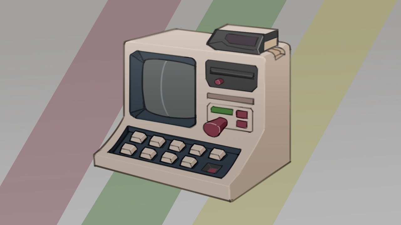 Stylized Retro Computer - YouTube