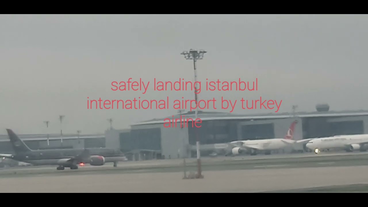 Journey to turkey 🇹🇷 by turkey airlines....safely landing Istanbul intl ...