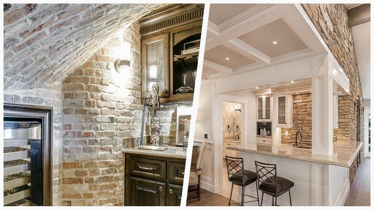 75 Large Limestone Floor Home Bar Design Ideas You'll Love ☆ - YouTube