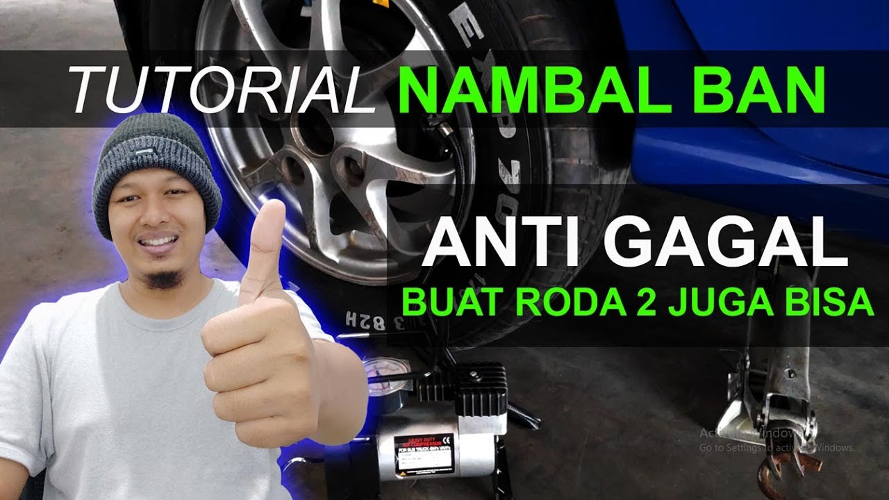 Tutorial Cara Tambal Ban Tubeless - YouTube