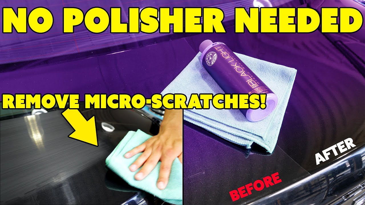 How To Remove Scratches From A Black Car Without Polishing [Hide Micro ...