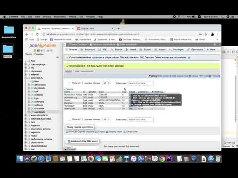 AngularJS Table - mySQL - YouTube
