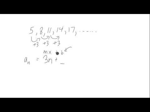 Example of Formula for an Arithmetic Sequence - YouTube
