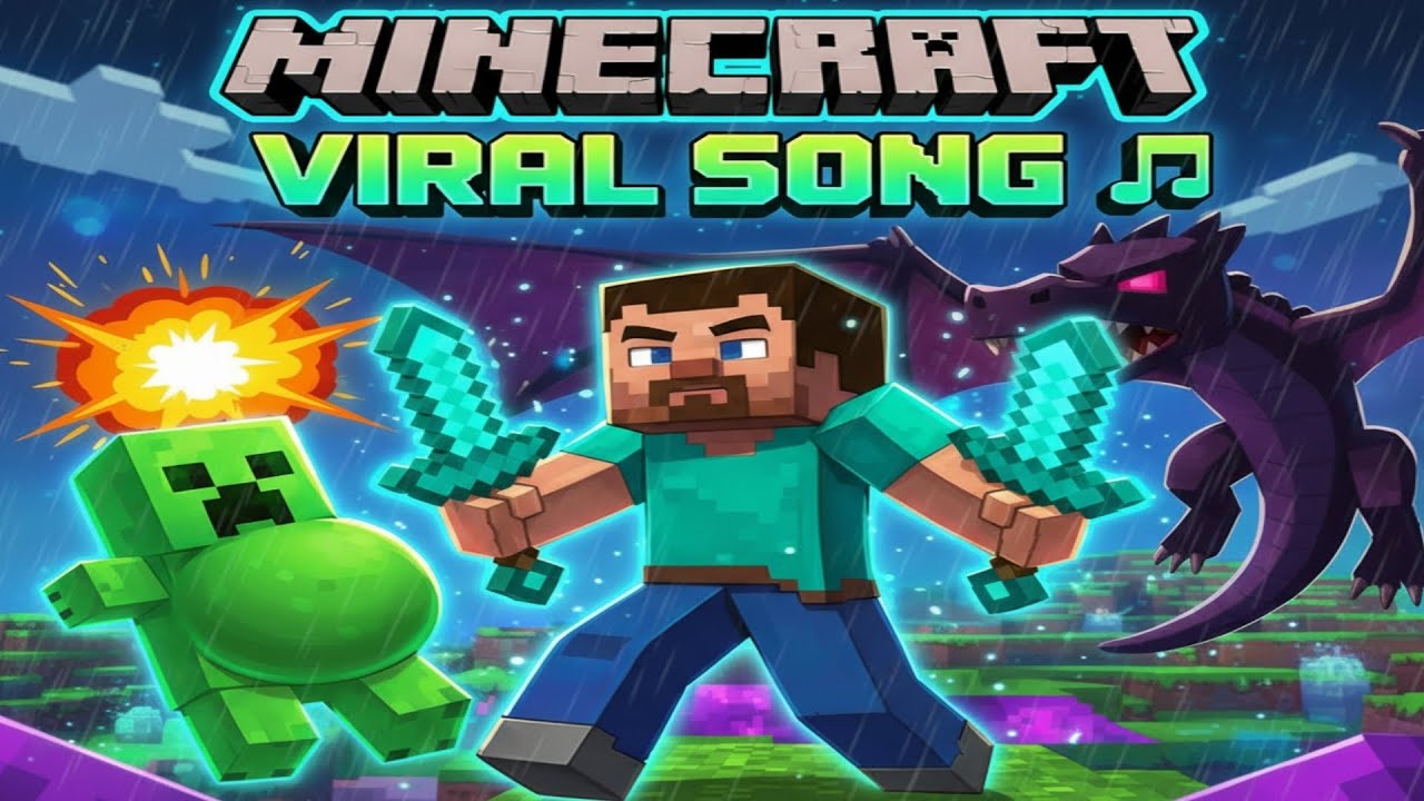 “Minecraft Viral Song 🎵 | Creeper Boom 💥 Diamond OP Song | Hindi ...