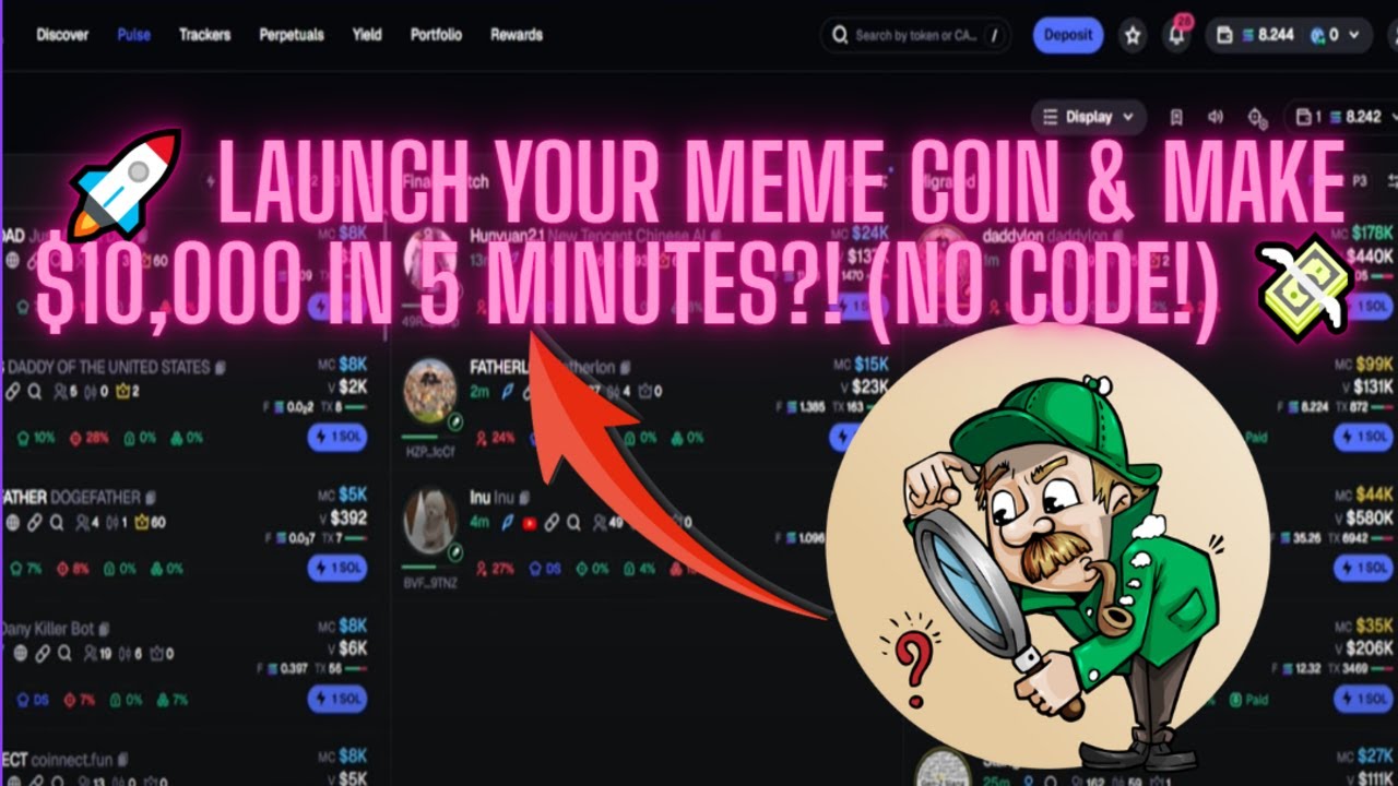 🚀 Launch Your Meme Coin & Make $10,000 in 5 Minutes?! (No Code!) 💸 ...