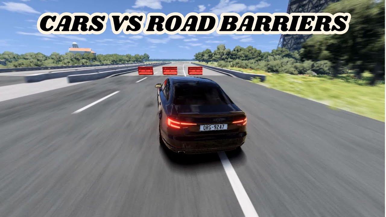 Cars vs Road Barriers | BeamNG Drive [Ep.55] - YouTube