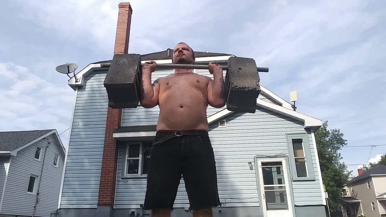 Cinder Block Shoulder Press - YouTube