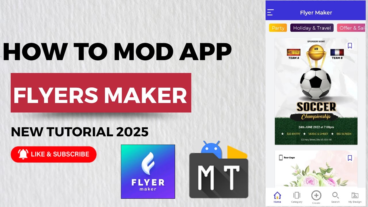 HOW TO MOD FLYERS MAKER USING MT MANAGER/TUTORIAL FULL 2025 - YouTube