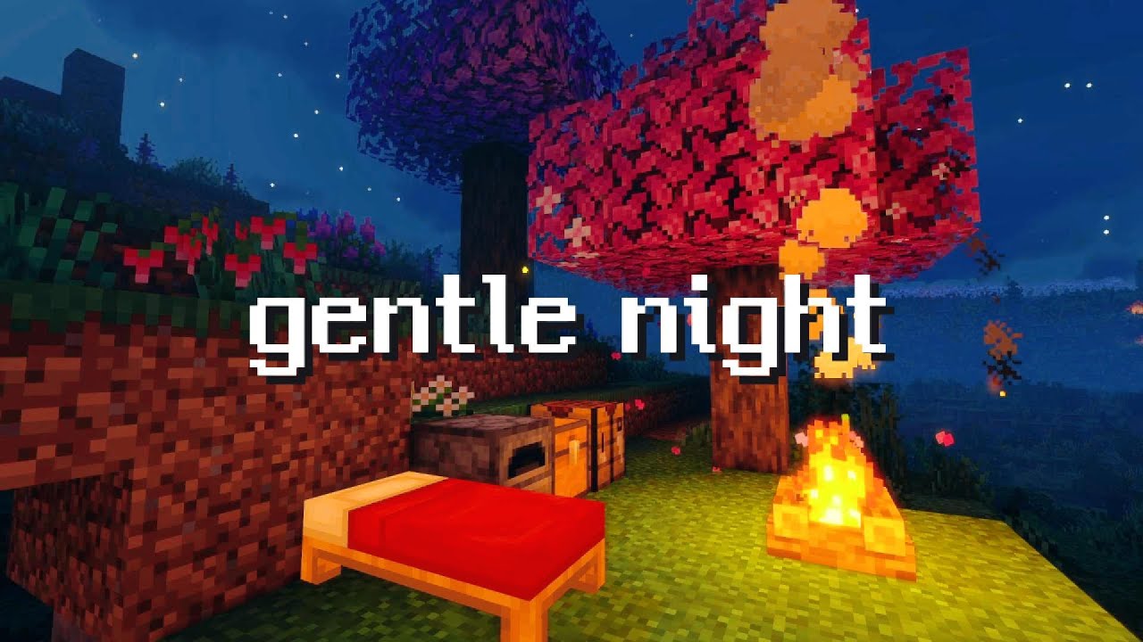 Gentle Night | Cozy Campfire & Peaceful Minecraft Ambience 🌌🔥 - YouTube