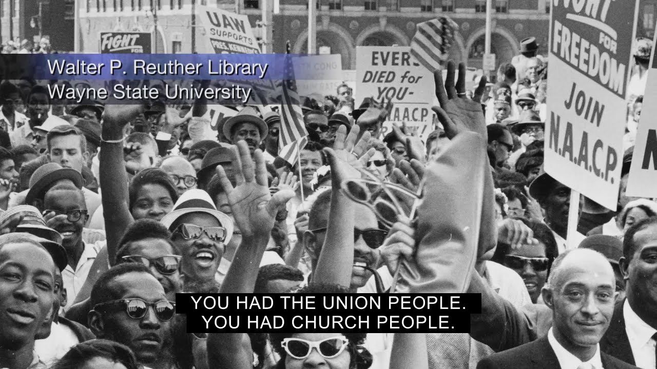 The 1963 Detroit Walk to Freedom - YouTube
