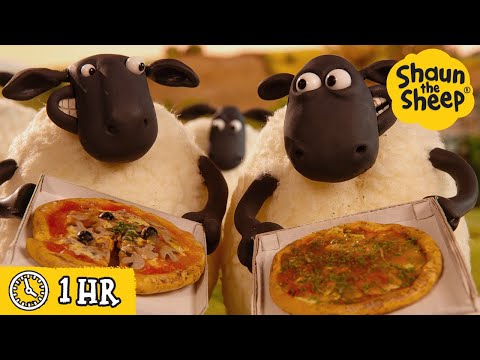Shaun the Sheep 🐑 The Delicious Take Away Adventure 😋🍕 Full Episodes Compilation [1 hour]