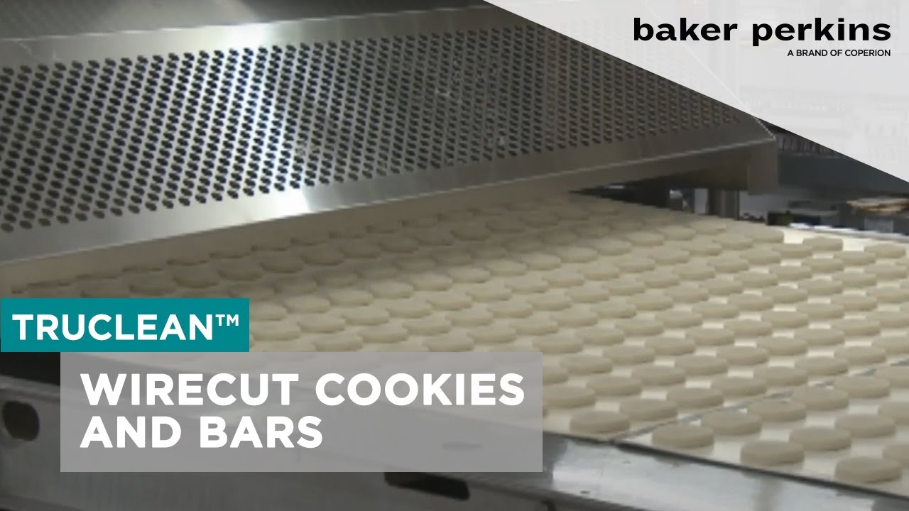 Baker Perkins TruClean™ Wirecut for Soft Dough Cookies and Bars - YouTube
