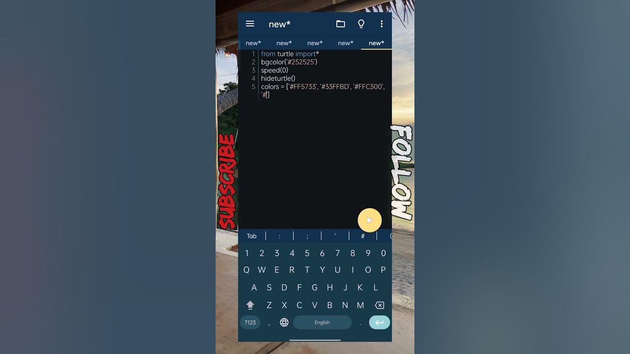 🎨 Colorful Concentric Circles in Python Turtle 🌈 #shorts #reels #python #coding #pycoder # ...