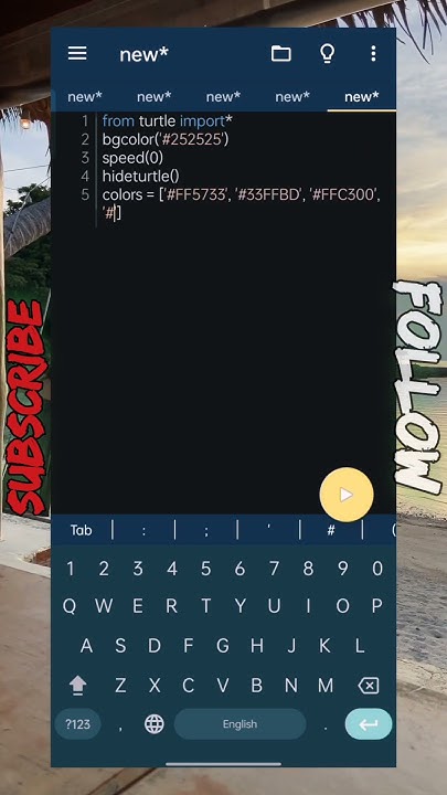🎨 Colorful Concentric Circles in Python Turtle 🌈 #shorts #reels #python ...
