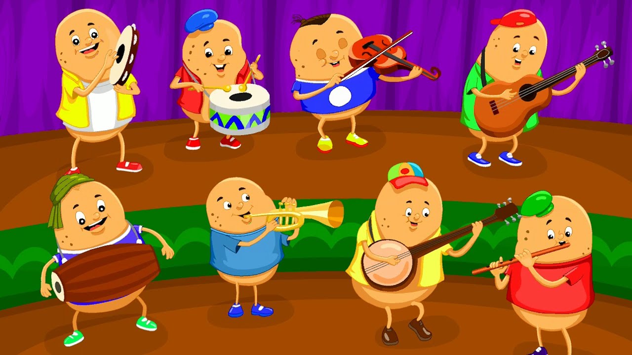 Children's song One potato two potatoes | Satisfying asmr nursery ...