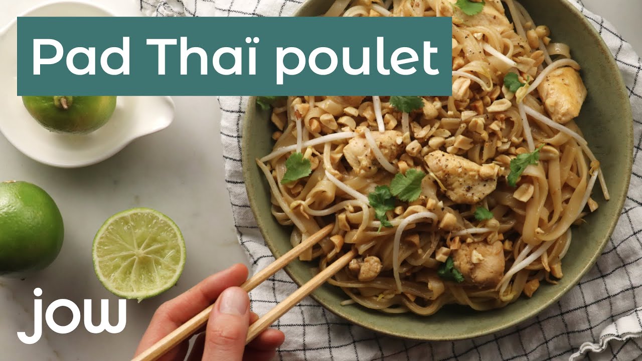 Recette du pad Thaï poulet - YouTube