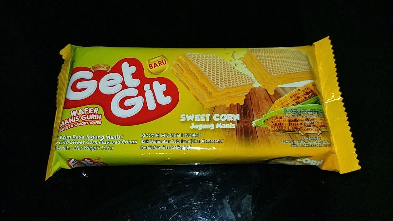 Review Produk #1779 : Get Git Wafer Sweet Corn - YouTube