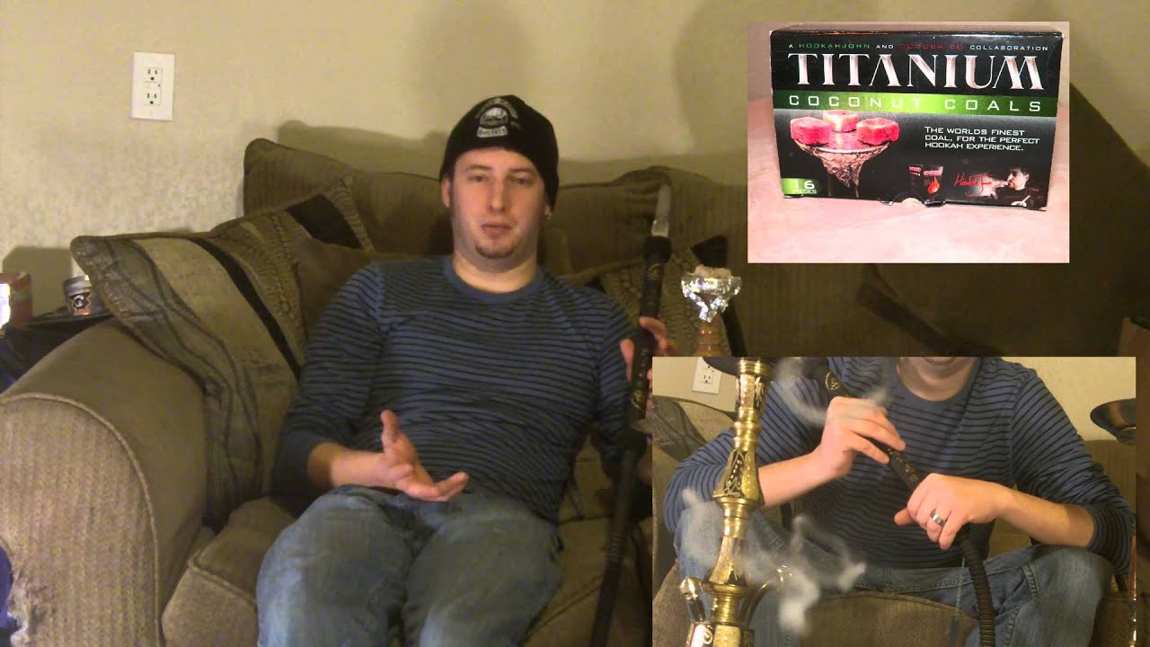 Titanium hookah charcoal - YouTube