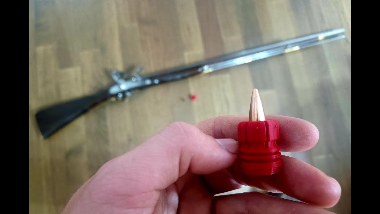 Shooting Saboted 308 Bullets out of a Flintlock Brown Bess - YouTube