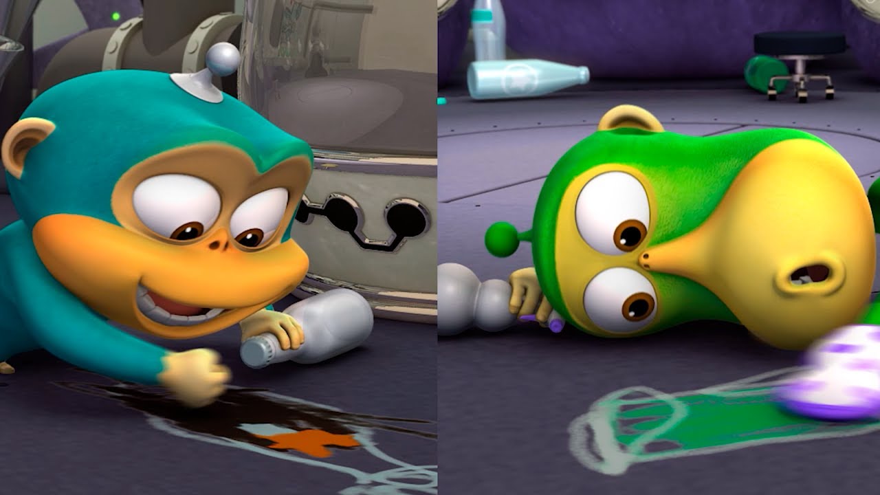 Alien Monkeys 👽 Scribble | Fun Space Cartoon for Kids | WOW CLUB - YouTube