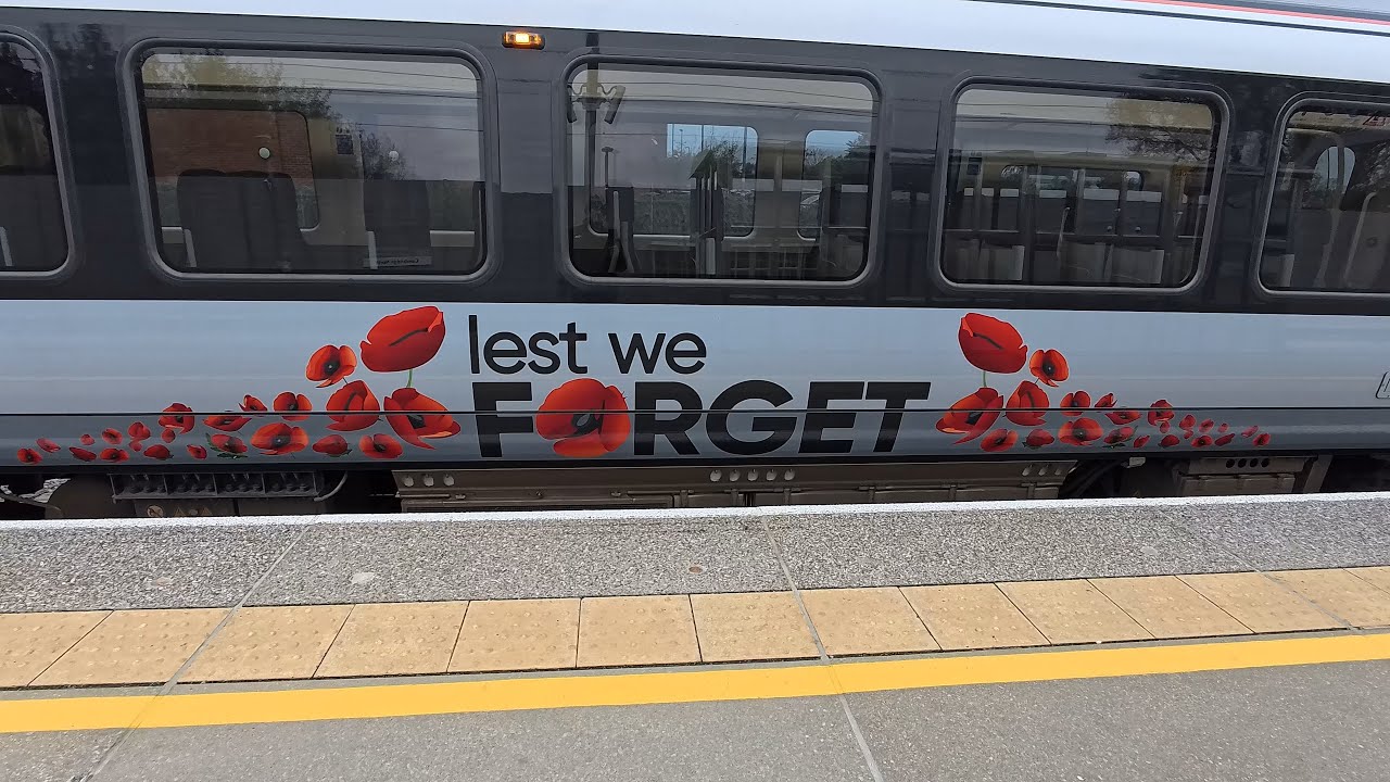 Greater Anglia 720111 'Lest we forget' Poppy Train livery- 2H37 14th ...