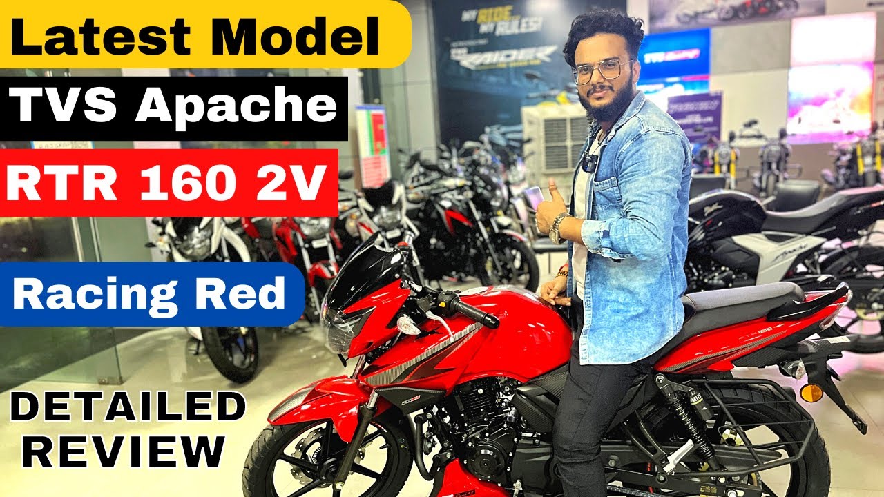 2022 Finally TVS Apache RTR 160 2V Red😍Detailed Review | Price ...