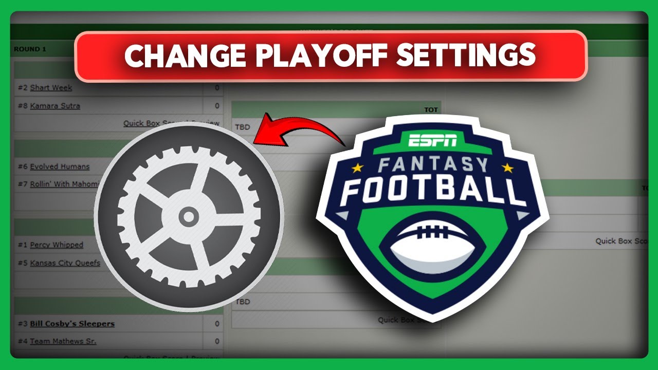 How to Change Playoff Settings in ESPN Fantasy Football - YouTube