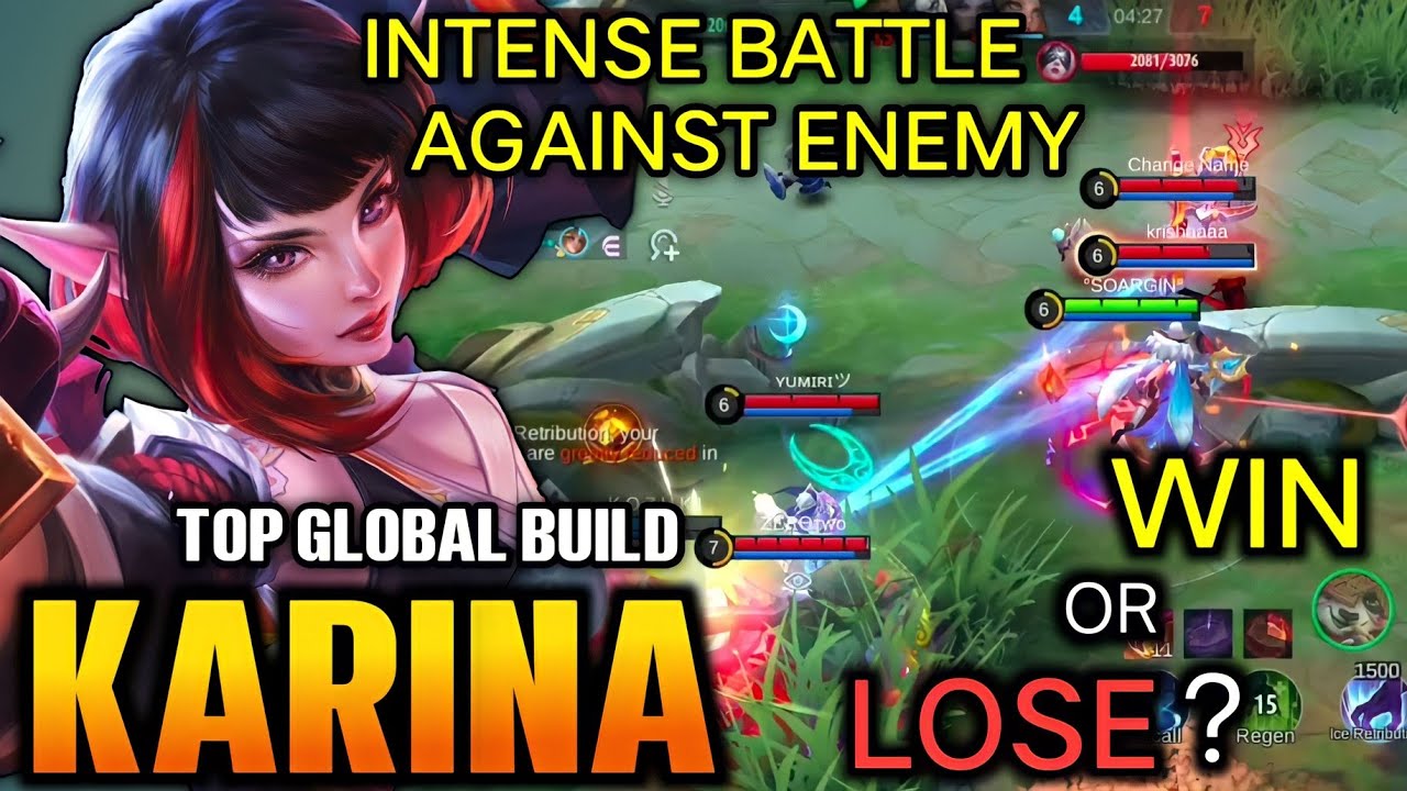Karina VS Aggressive Enemy Who Will Win? | Karina Best Build 2023 |# ...