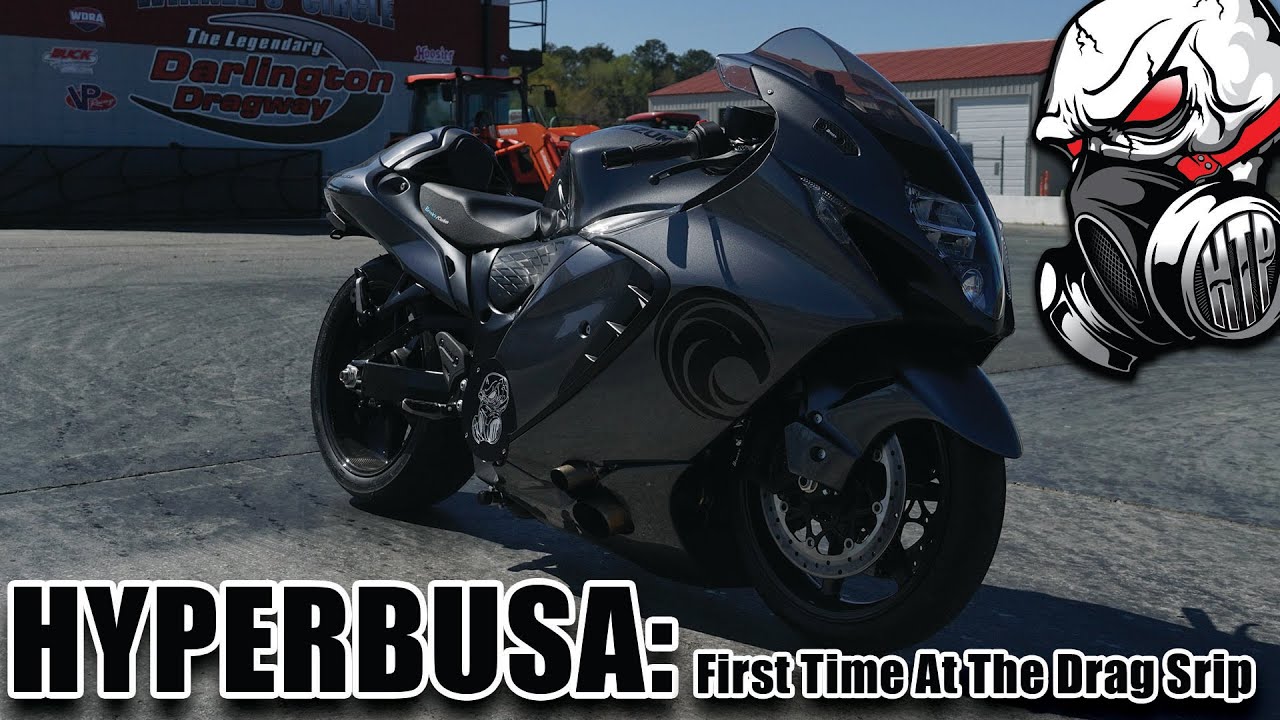 New Stock Wheelbase 1/4 Record! Hyperbusa testing at Darlington Dragway ...