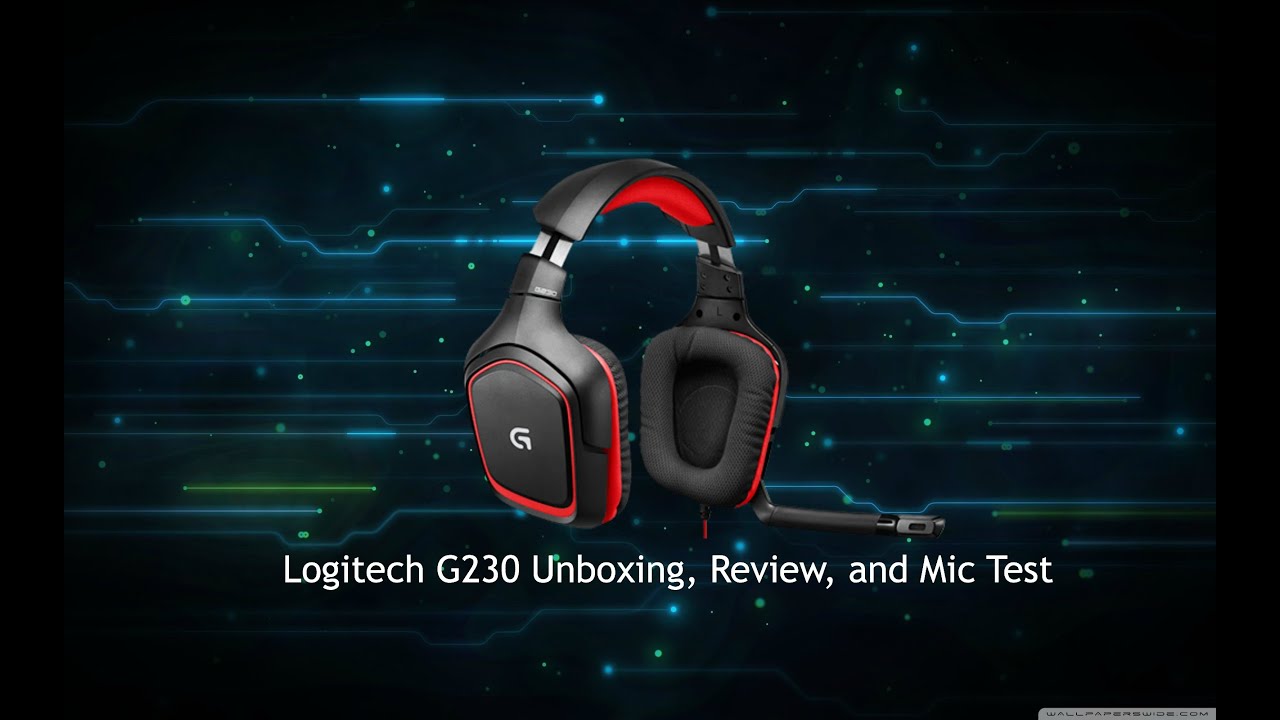 Logitech G230 Unboxing, Review, & Mic. Test | Syba USB Adapter - YouTube