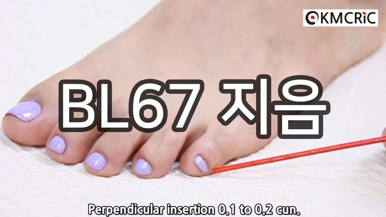 BL67 지음 至陰 Zhiyin (Eng sub) - KMCRIC WHO Standard acupoint DB - YouTube