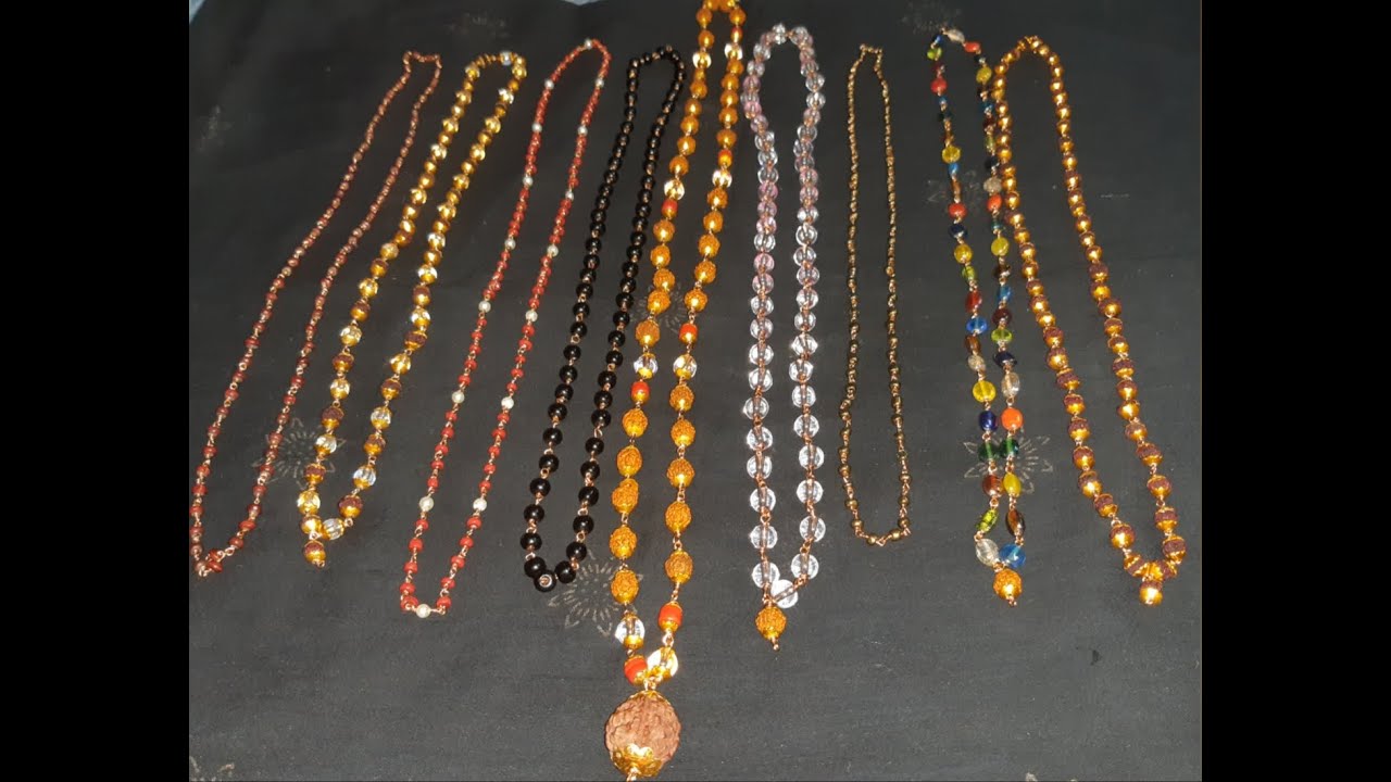 Rudhraksha mala making || How to make basic wire loop for jewelry ...