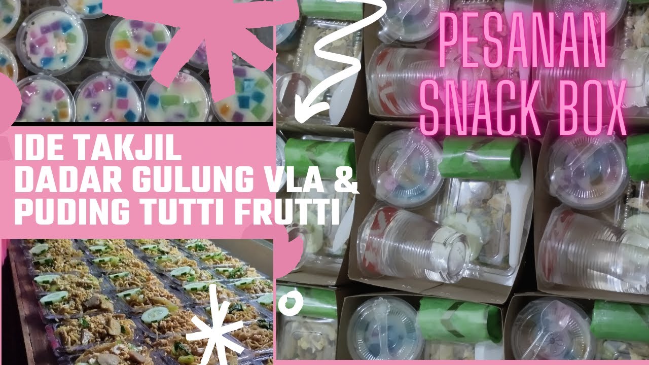 PESANAN SNACK BOX, IDE TAKJIL RAMADHAN. RESEP DADAR GULUNG VLA COKLAT ...