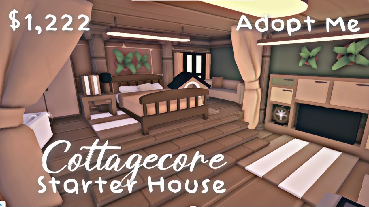 Cottagecore Starter Cottage - House build - Adopt me - YouTube