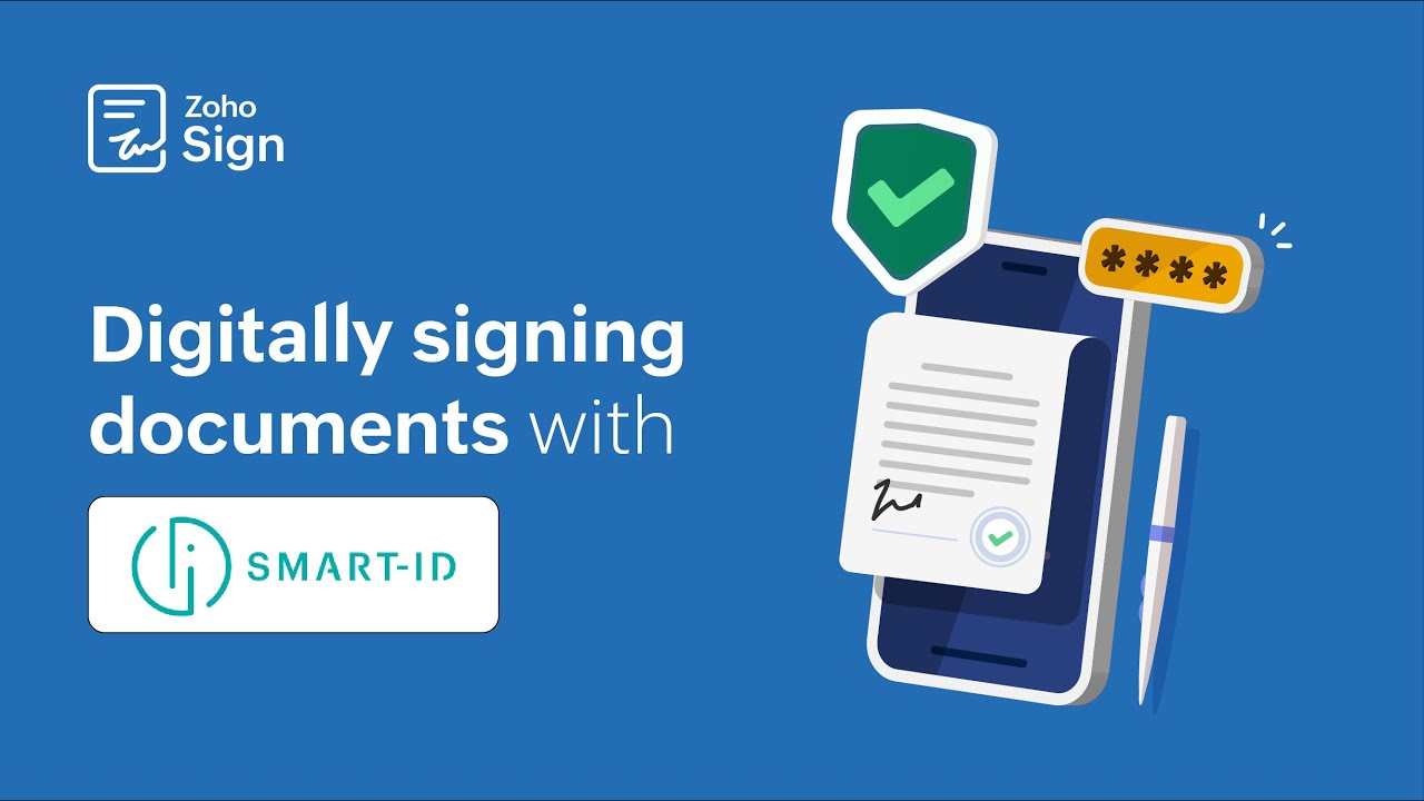How to eSign document with Smart ID in Zoho Sign | Qualified Electronic ...
