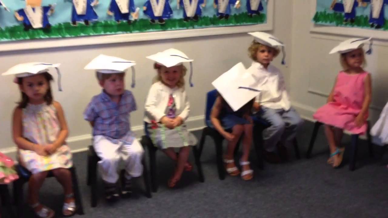 Holy Cross preschool graduation procession: 2014 - YouTube
