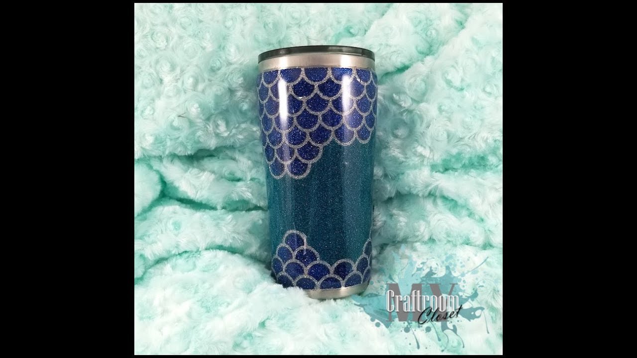Mermaid Scale Glitter Cup - YouTube