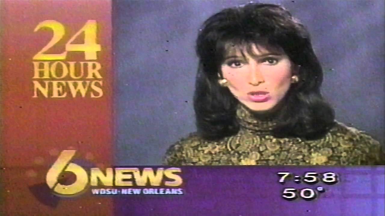 WDSU TV6 News Break New Orleans Lynn Ganser 1991 - YouTube