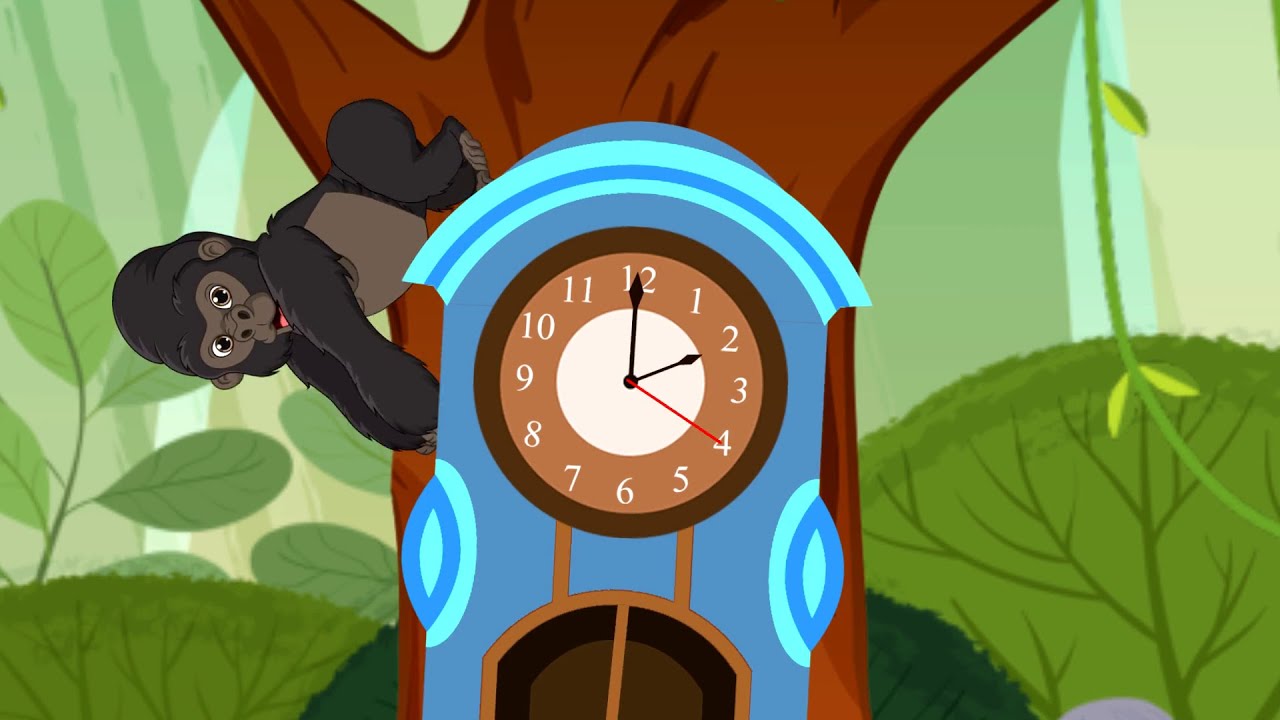 Hickory Dickory Dock - Jungle Animals - YouTube