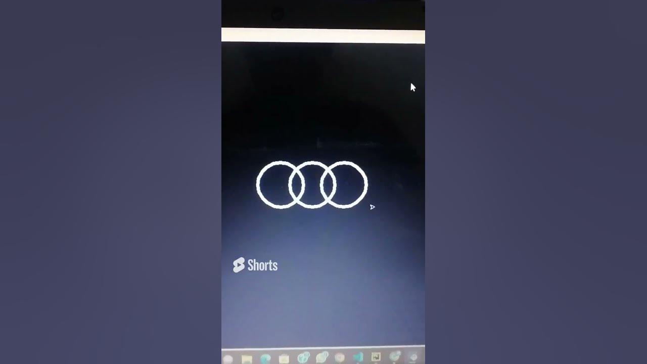 Draw Audi Logo Using Python Turtleš¢audi Shorts Shortsfeed Pythongraphics Python