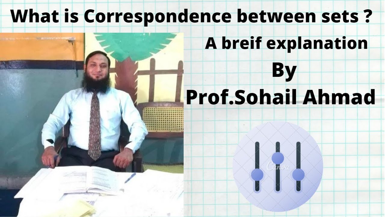 What is Correspondence between sets ? | Define correspondence between ...